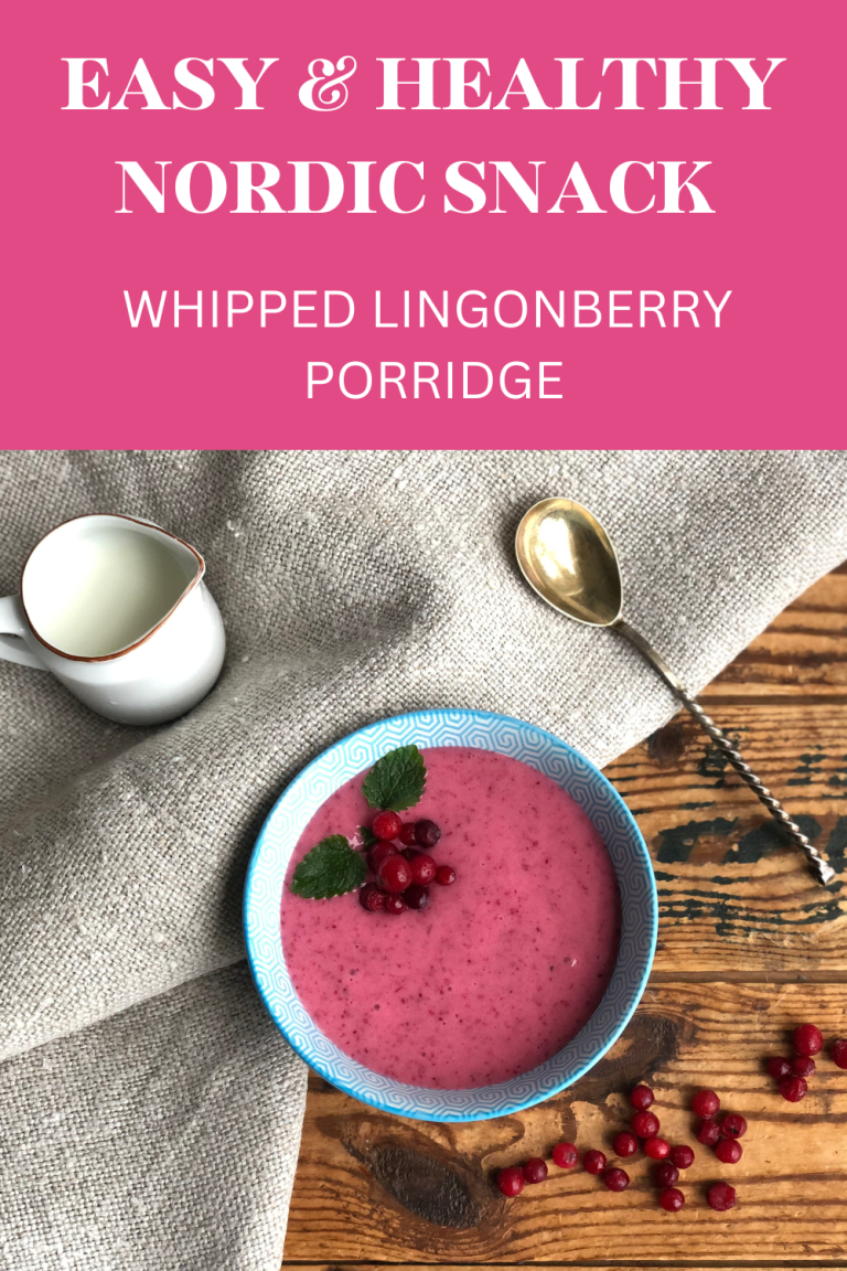 Whipped Lingonberry Semolina Porridge (Finnish Vispipuuro)