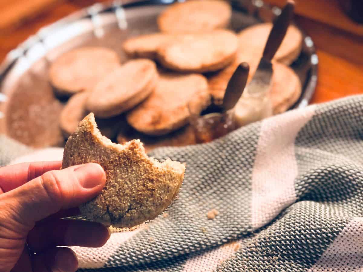 Quick Moroccan Harcha | Pan-fried Semolina Bread recipe
