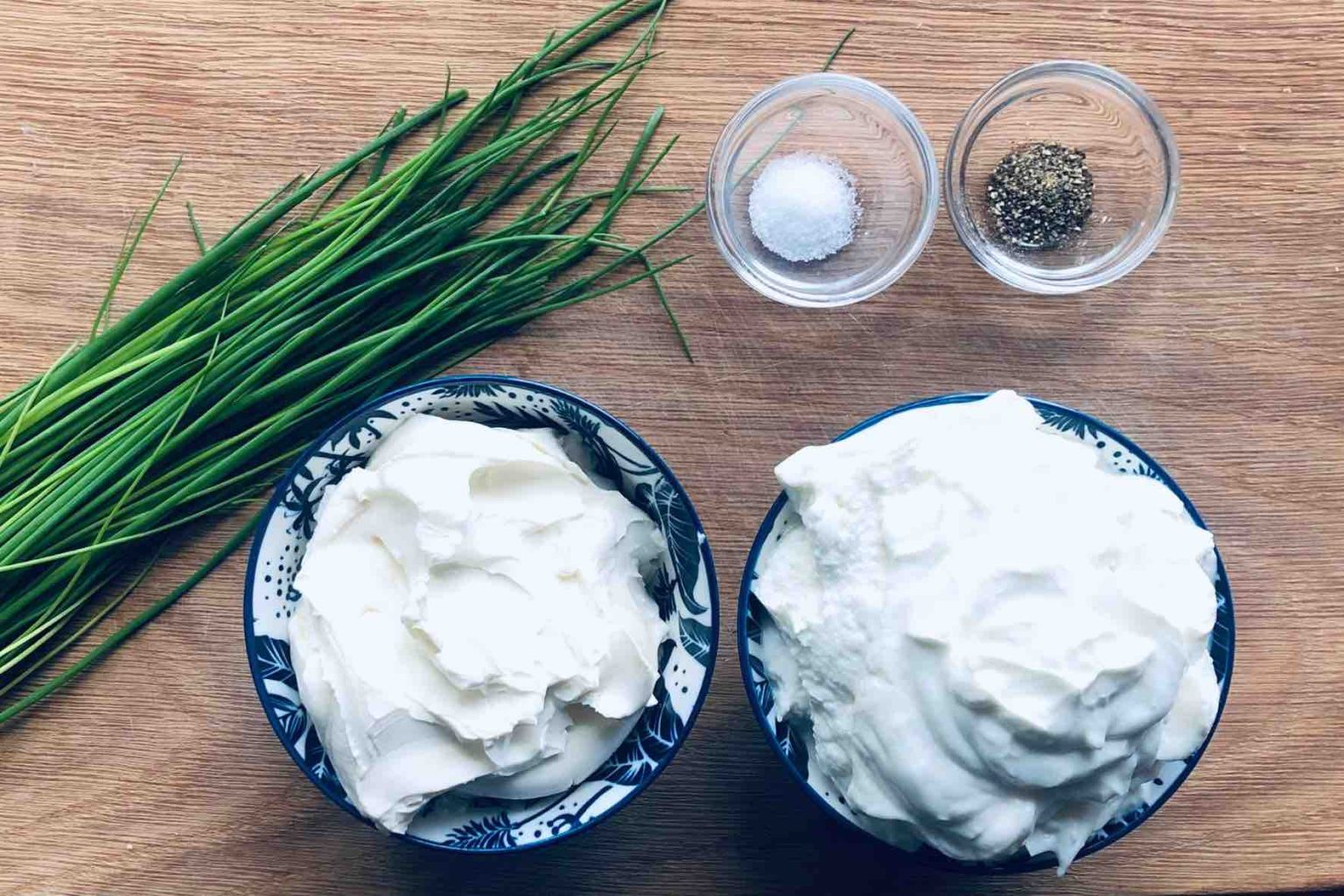 Delicious chives spread with cream cheese and quark