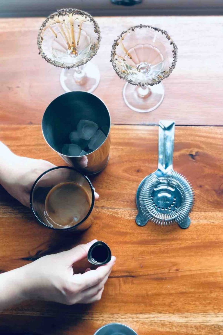 Moroccan spiced coffee mocktail and cocktail recipe