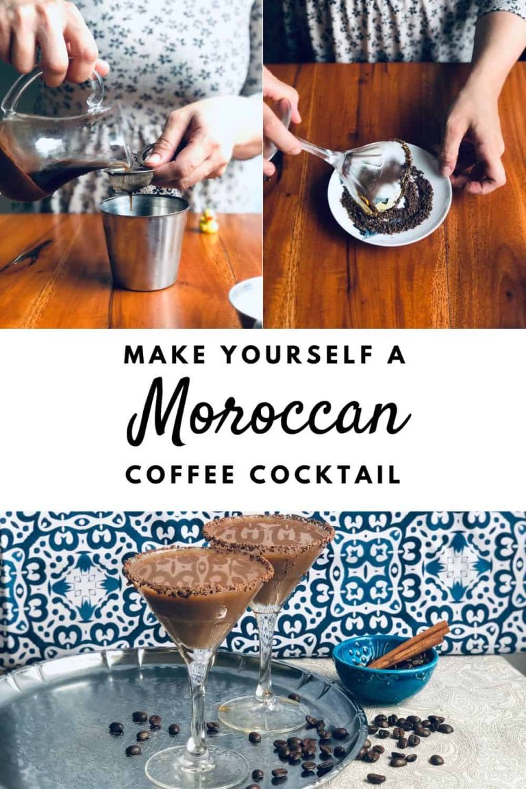 Moroccan spiced coffee mocktail and cocktail recipe