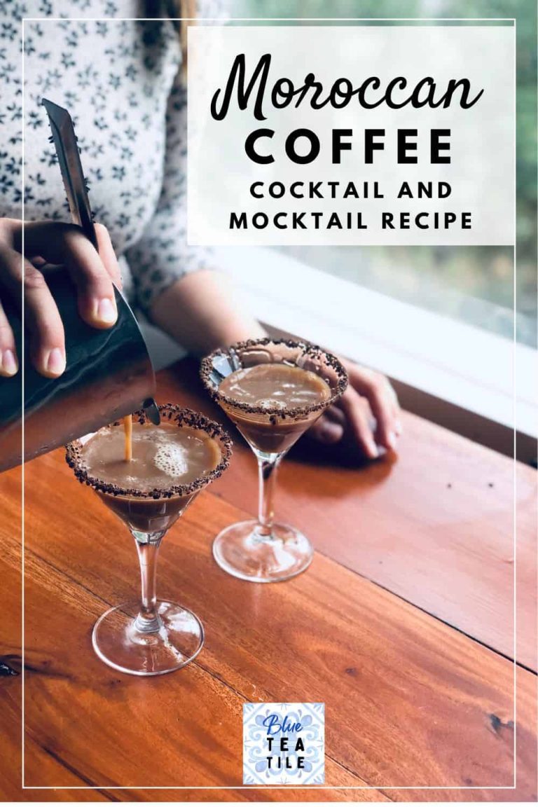 Moroccan spiced coffee mocktail and cocktail recipe
