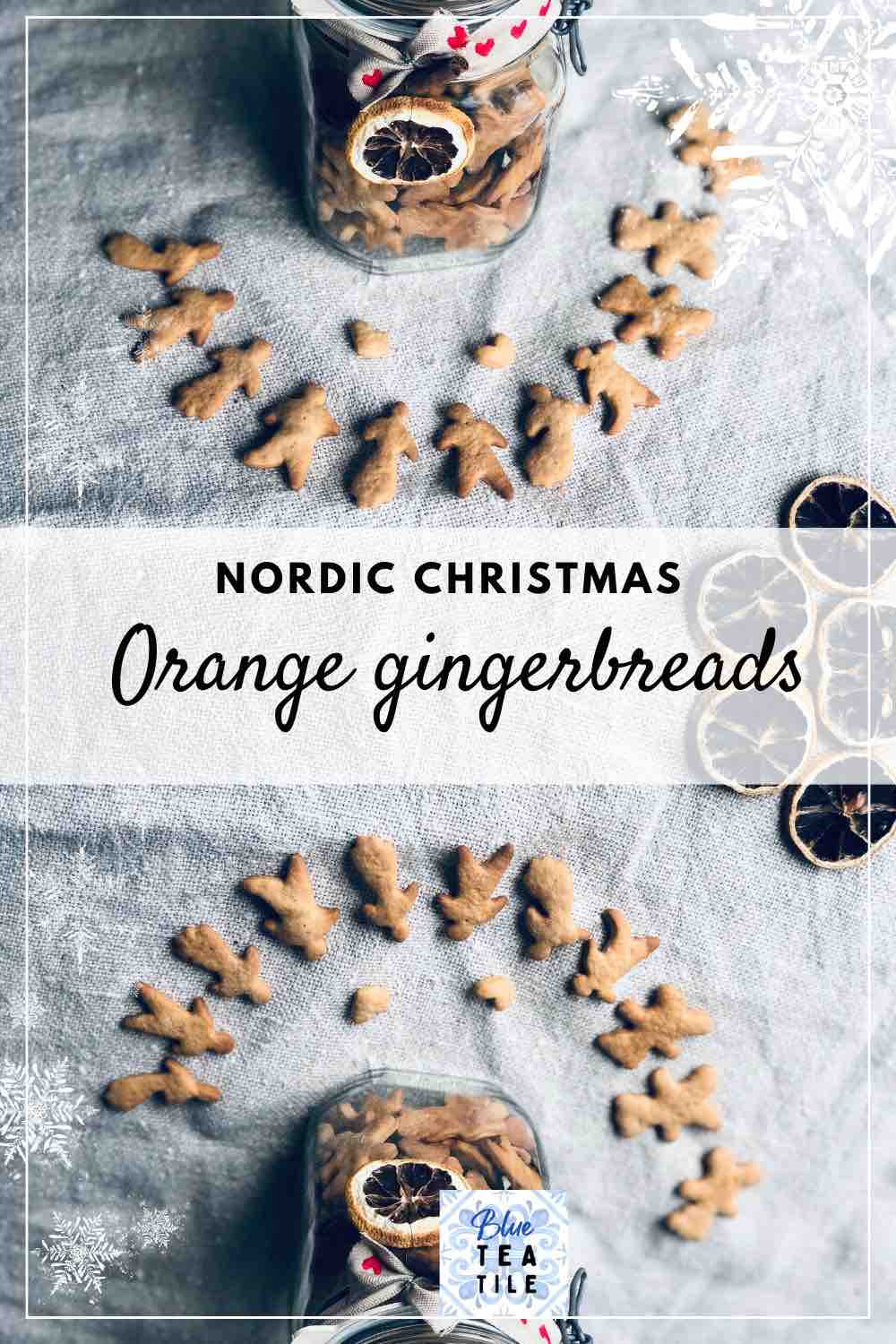 Orange gingerbread cookies