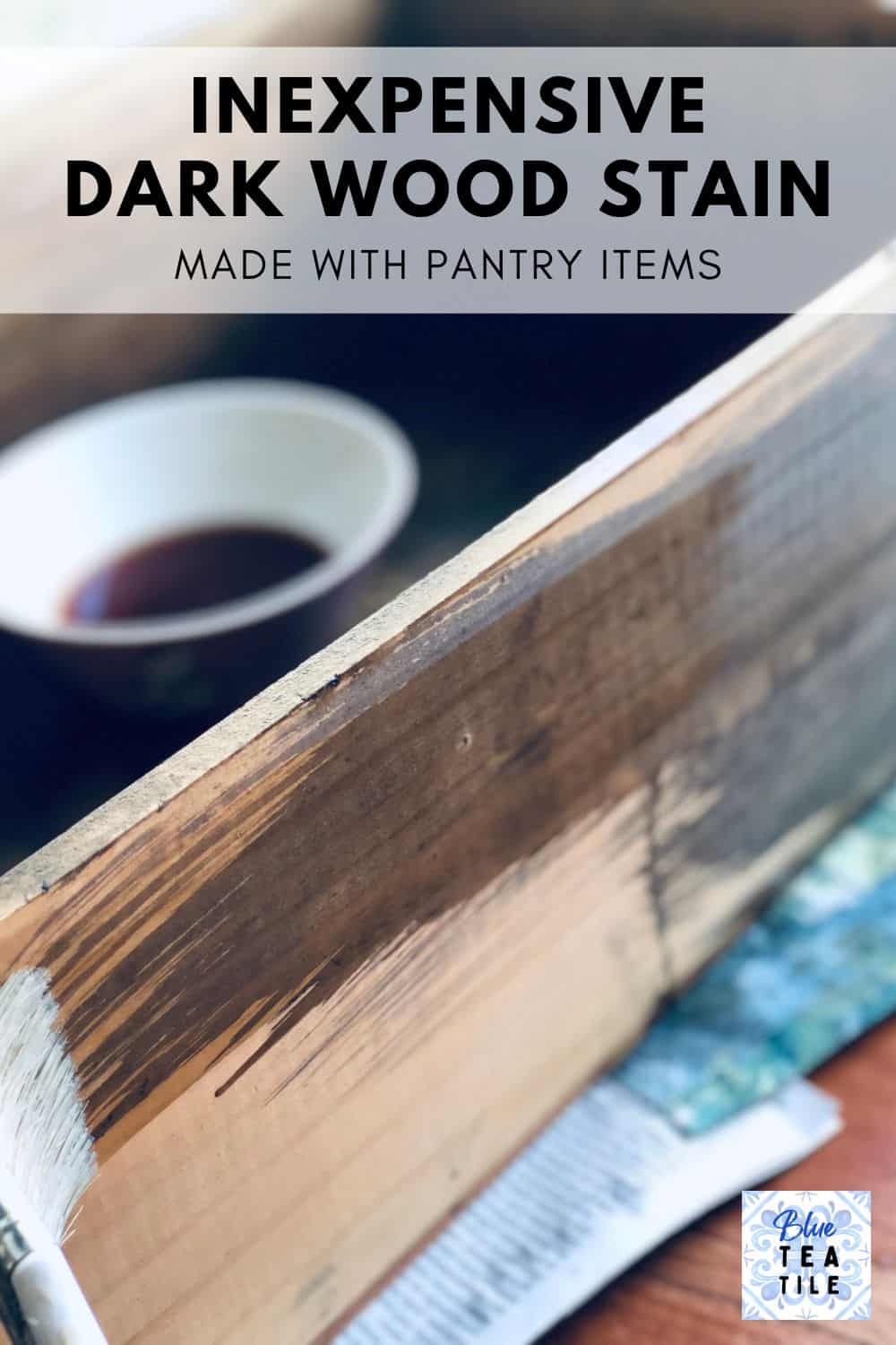 Staining wood naturally with tea, vinegar & iron | Wine crate crafts