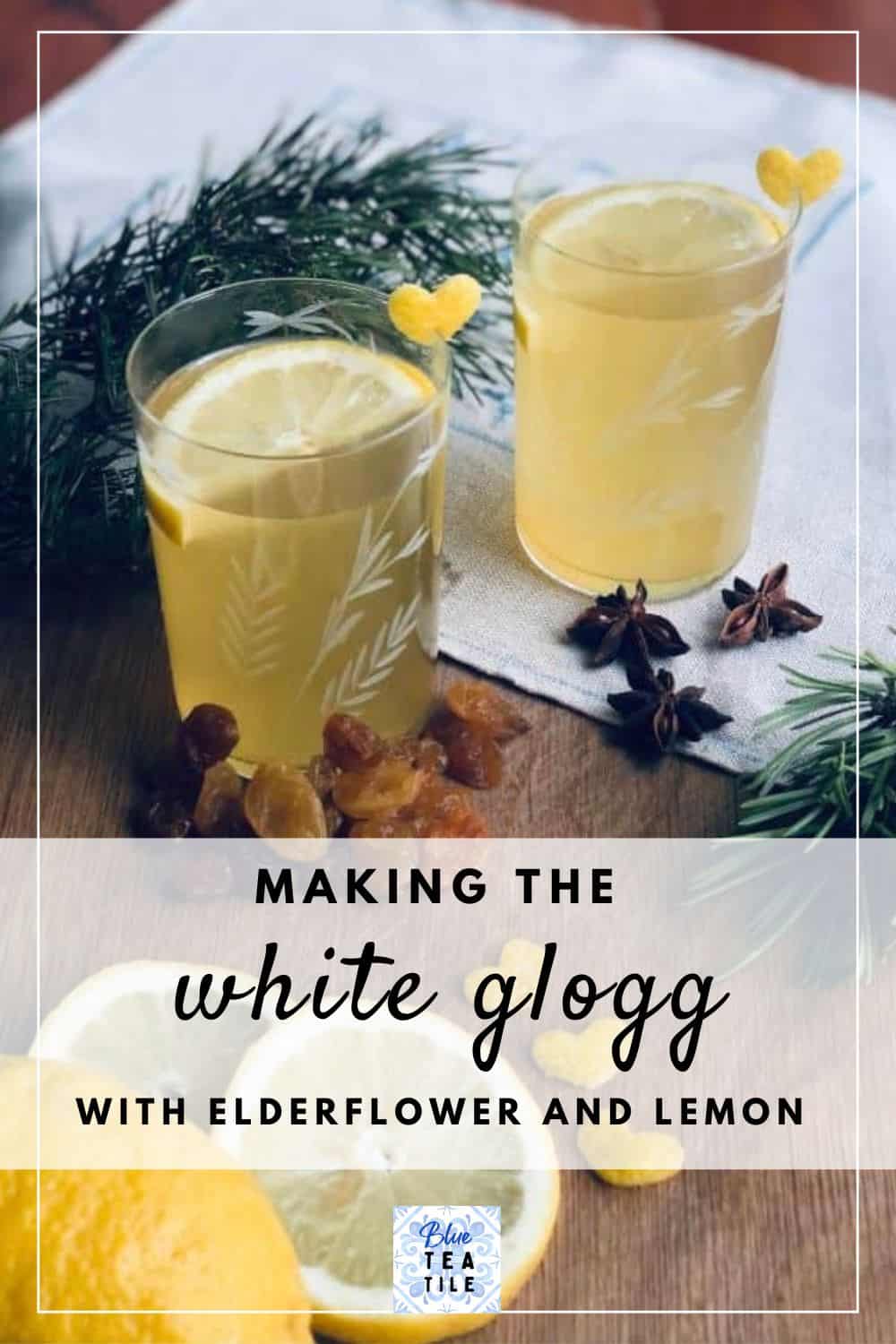 White glogg with elderflower and citrus