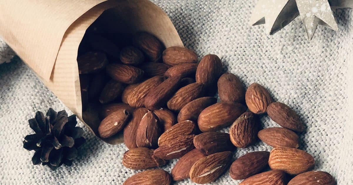 Dry-roasting almonds - so yummy that no salt is needed!