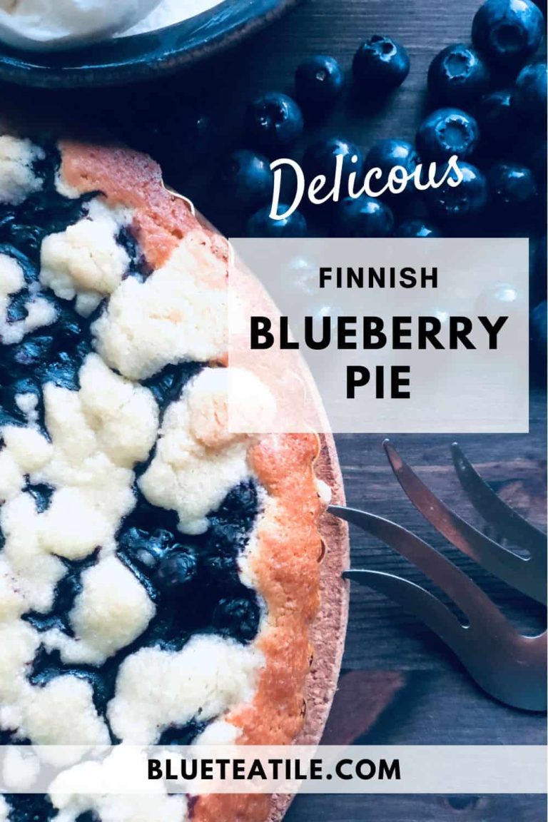 Delicious Finnish Blueberry Pie (Mustikkapiirakka)