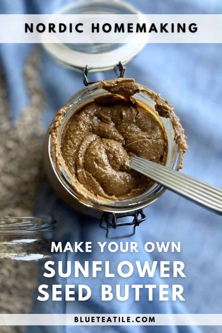 Homemade sunflower seed butter (with roasted or raw seeds)